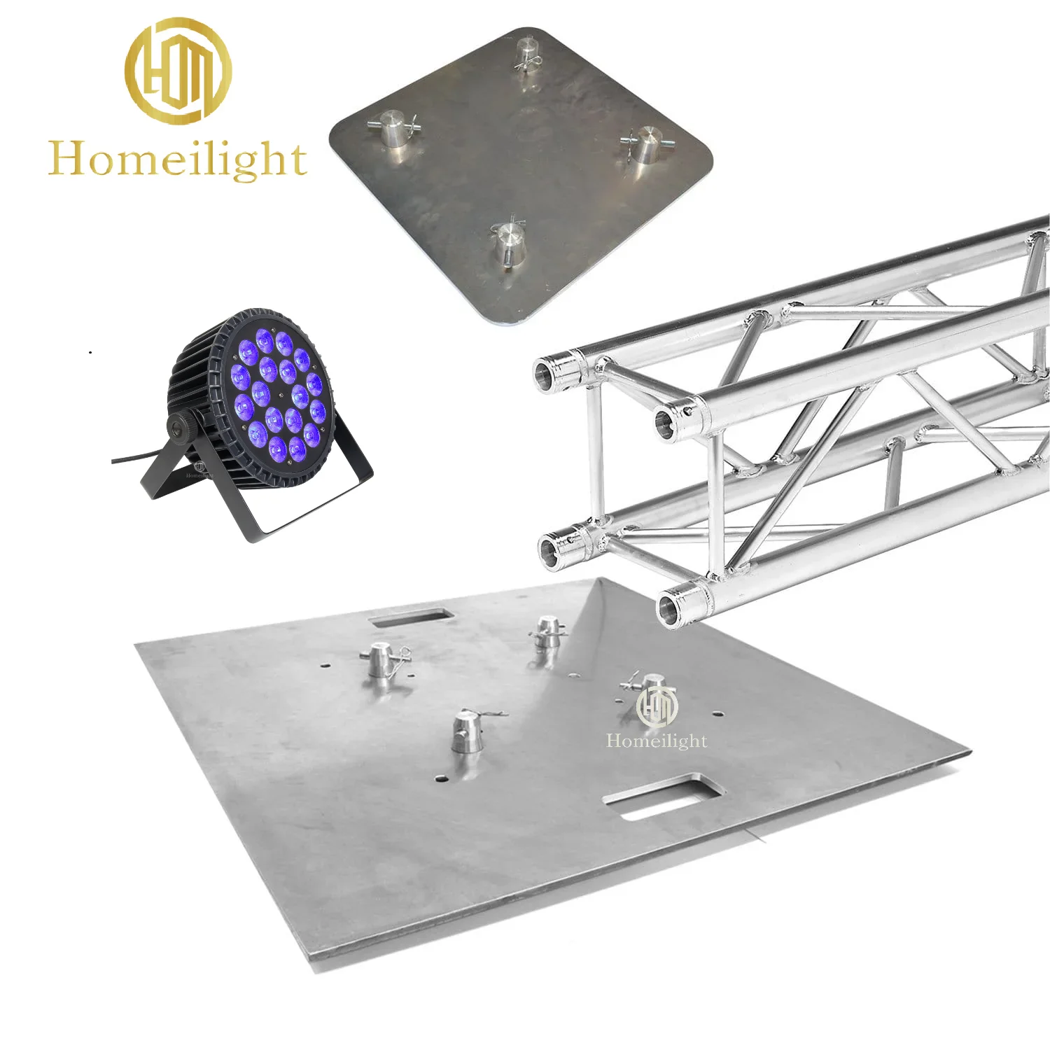 DJ Lighting Stage Light Truss Base Plates - Aluminum Truss Stand for ...