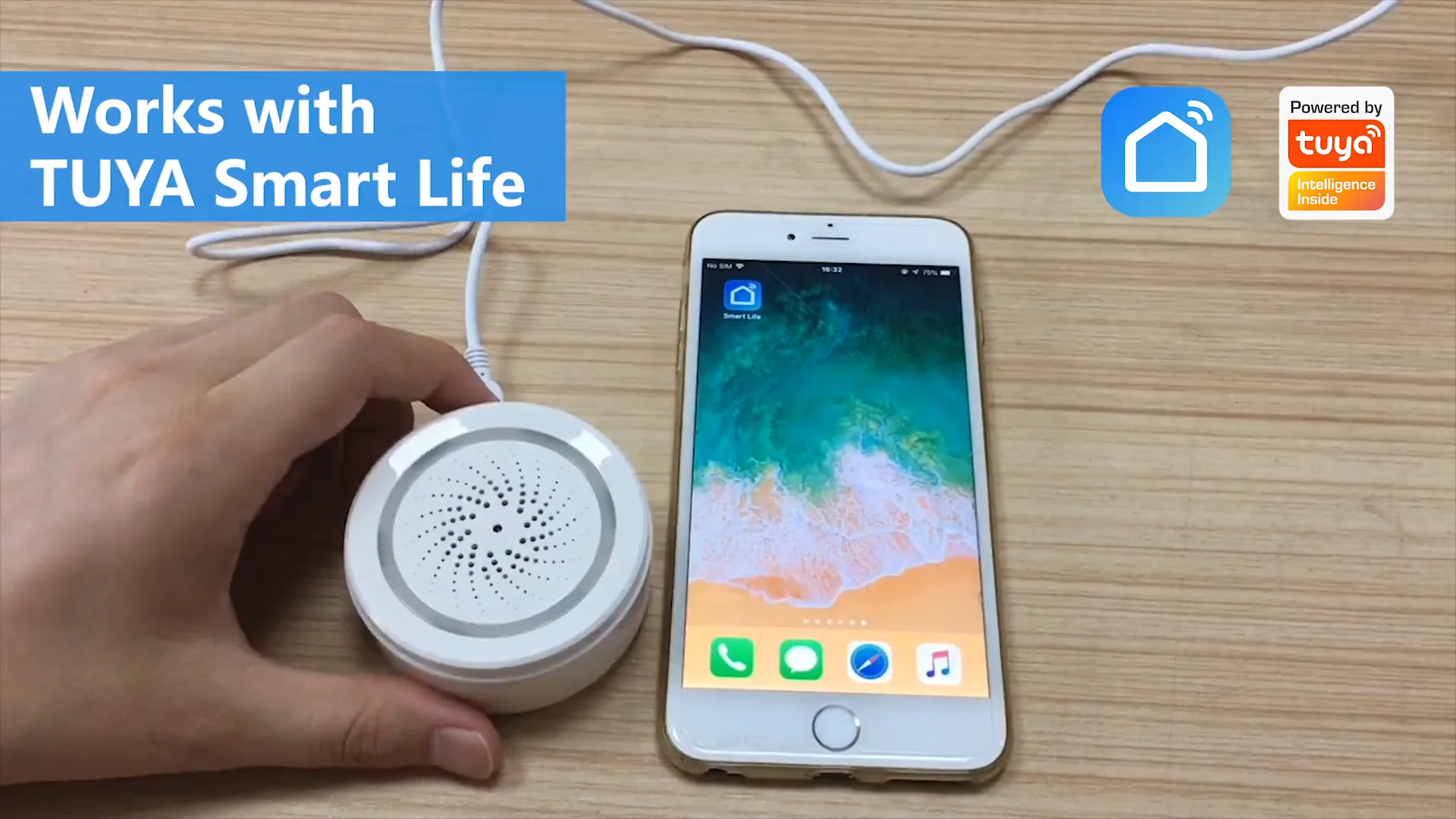Neo Wifi Smart Home Security System Indoor Sirena 5v Alarm Siren - Buy ...