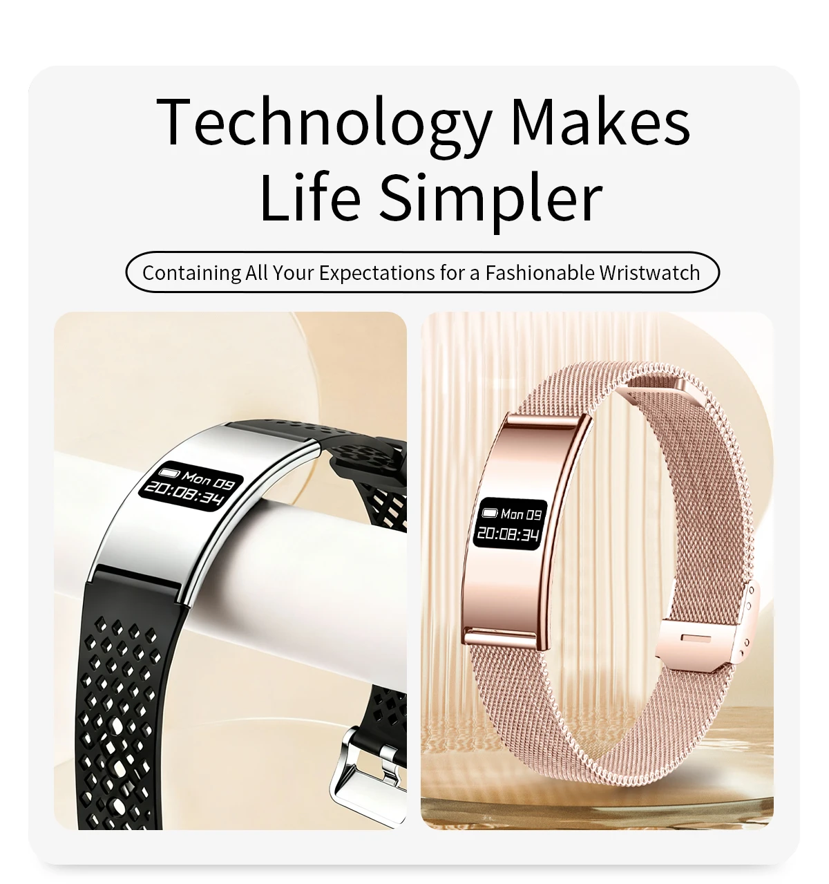 2026 Newly B8 Released Android Smart Bracelet Health Fitness Sleep ...