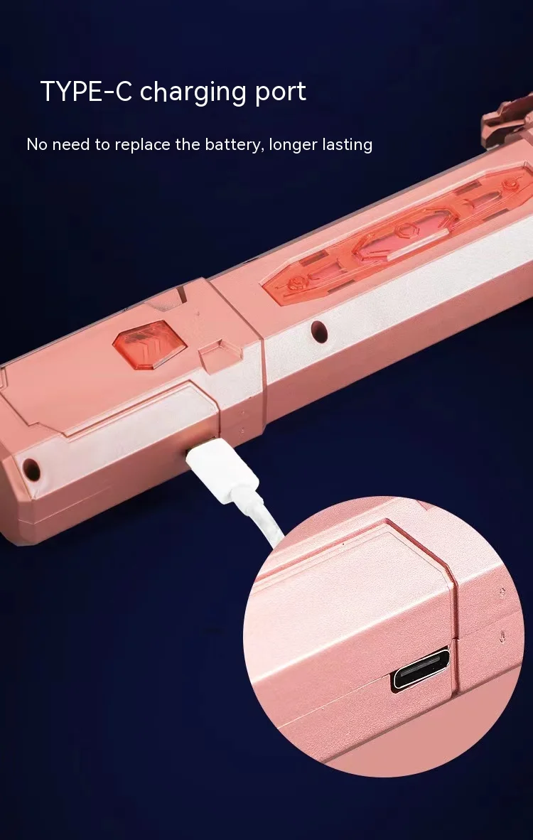 Luminous Telescopic Flash Sword Color Changing Toys Handshake Laser ...