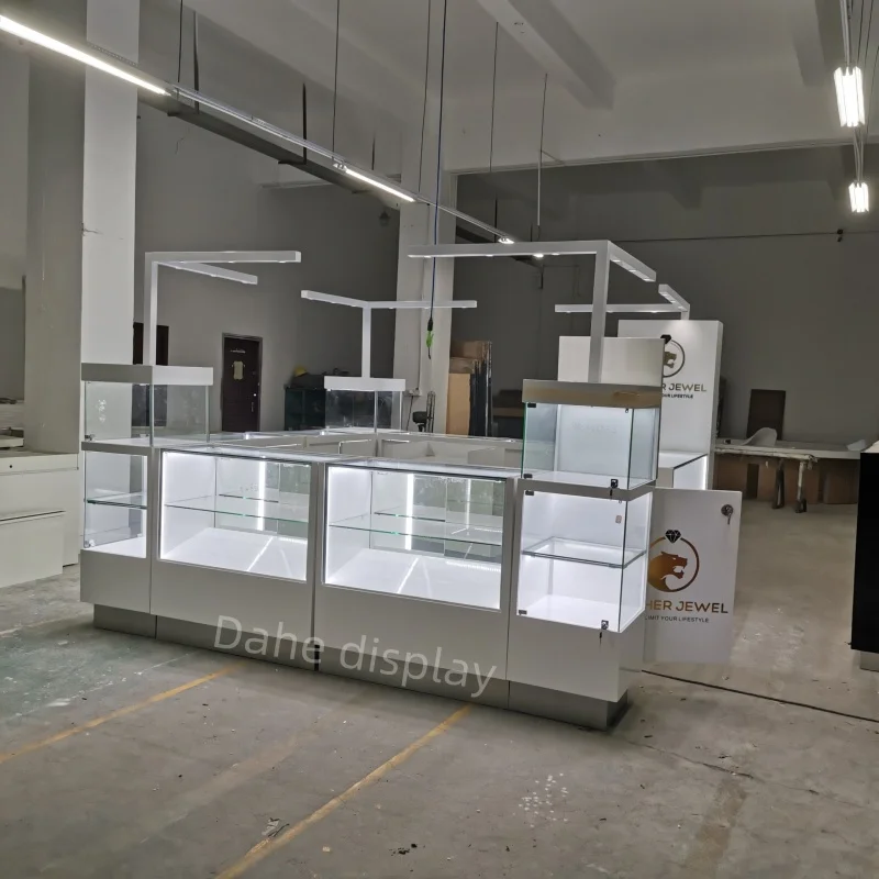 Modern Jewelry Display Glass Counter Design Perfume Showcase Jewelry ...