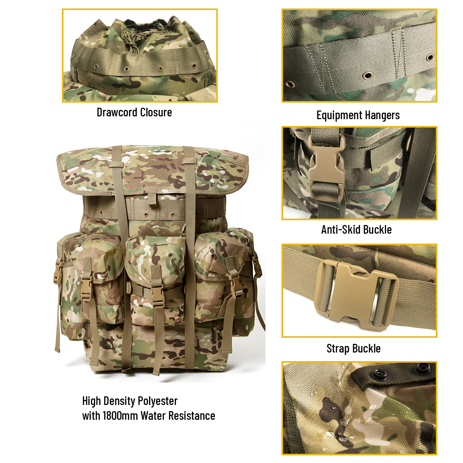 Tactical Surplus Rucksack Alice Pack,Survival Combat Field,Bug Out Bag ...