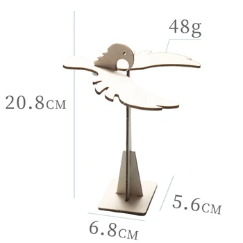 Diy Magic Balance Bird Model Tabletop Decoration Wooden Assembled ...
