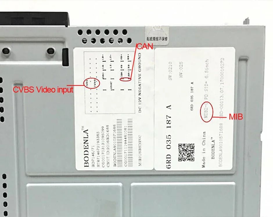 Greenyi Rear View Camera RCD330 Adapter for Audi VW MQB