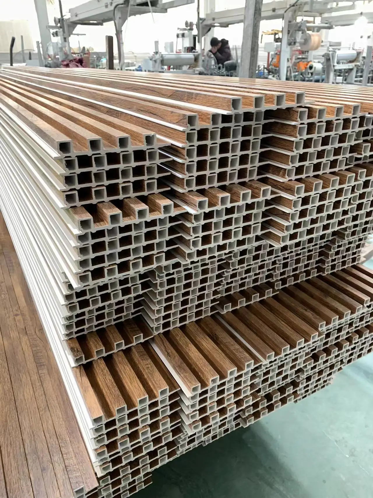 Indoor Wpc Slat Partition Wall Pvc Panels Interior Wall Wpc Louver ...