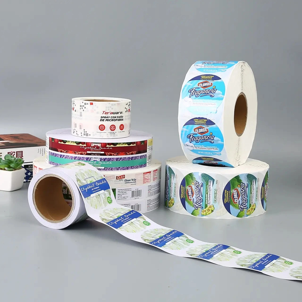 Transparent Self-adhesive Label Custom Trademark Seal Sticker Logo ...