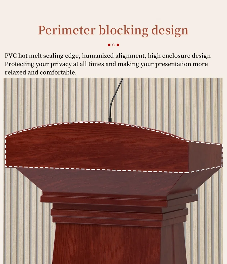 Wooden Church Lectern Podium Stand Display for Church Podium De ...