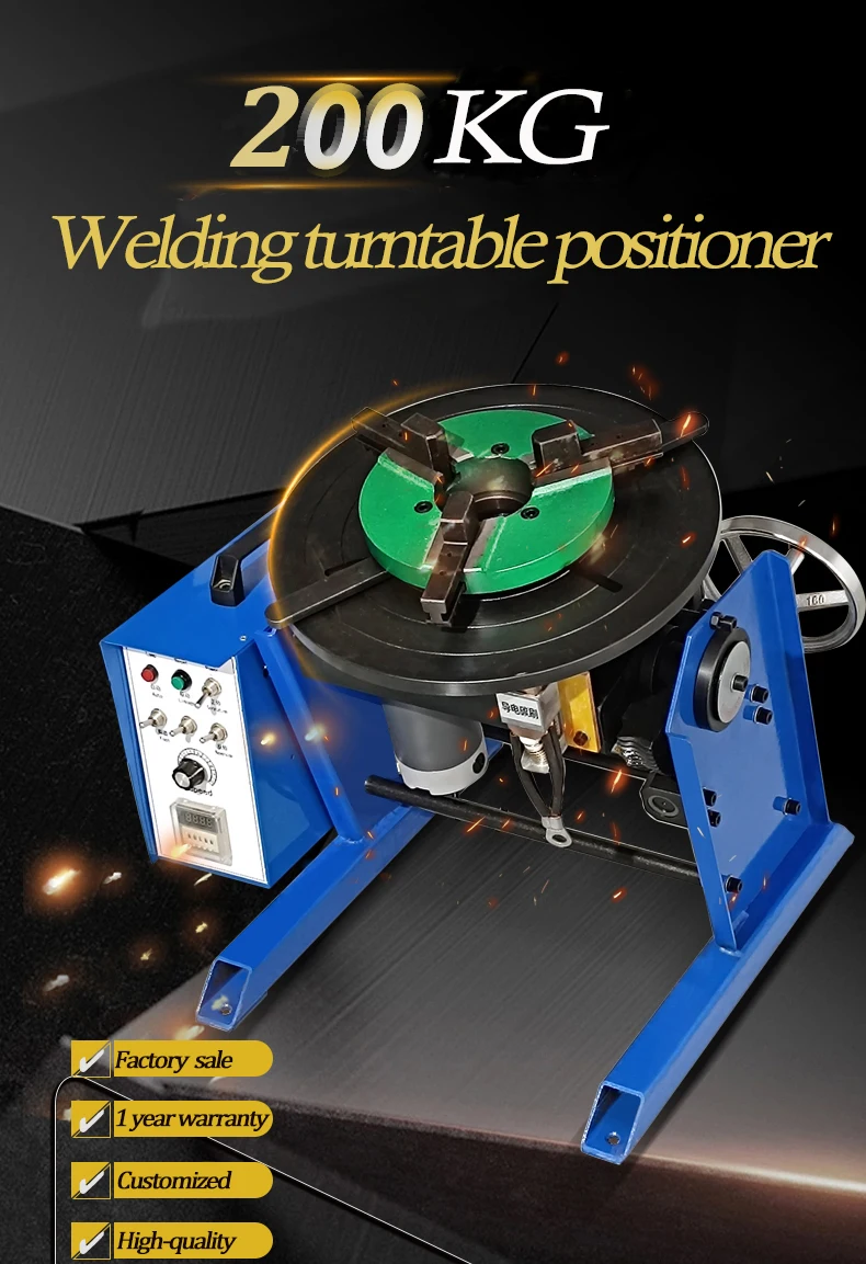 Stainless Steel Pipe Flange Rotary Welding Positioner 200kg Welder ...