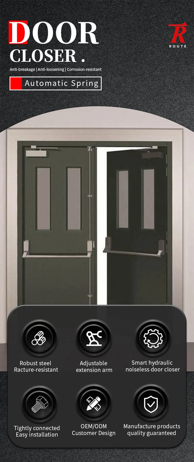 Aluminium Door Closer Concealed Door Closer Arm Electric Door Closer ...