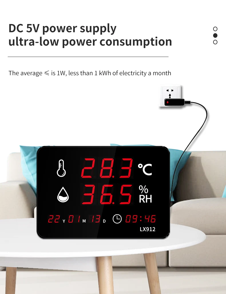 Large Screen Temperature And Humidity Display Instrument,Industrial ...