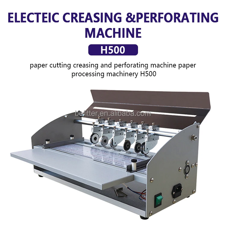 H500 Automatic Electric Paper Creasing Machine - High Precision