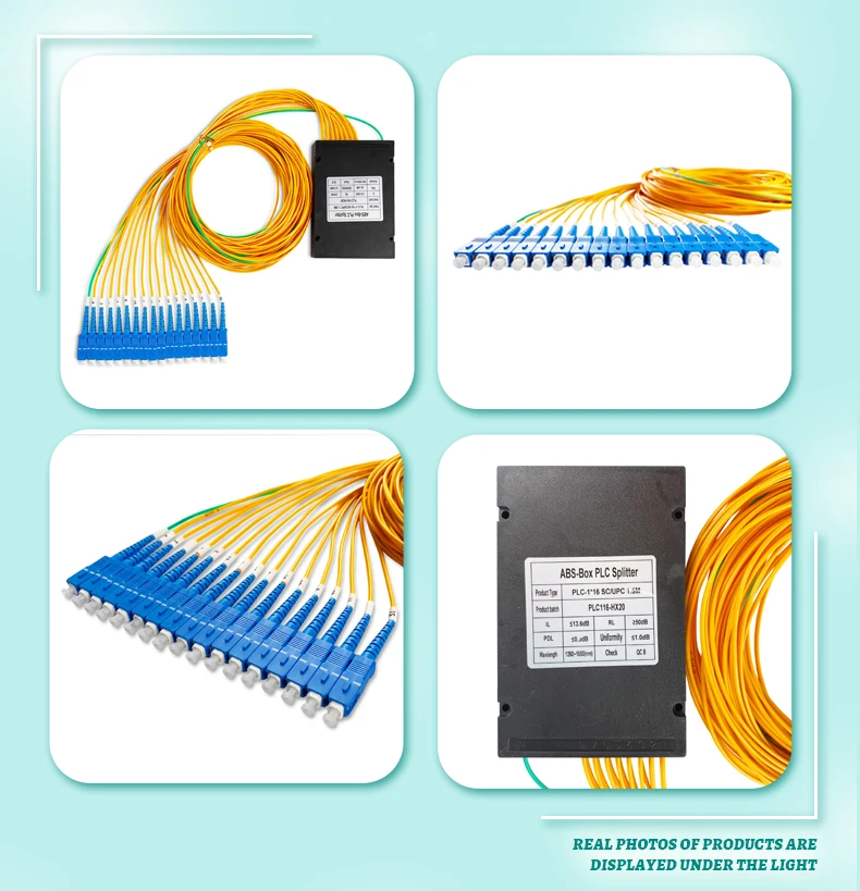 1*16 Abs Box Type Plc Splitter With Sc/upc Connector 2.0mm/3.0mm G657a1 ...