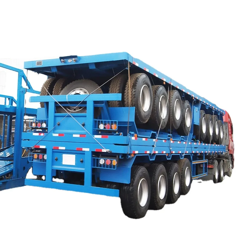30 40 50 60 70 80 Tons 2 3 4 Axles 20 40 45ft Flatbed Container Truck ...
