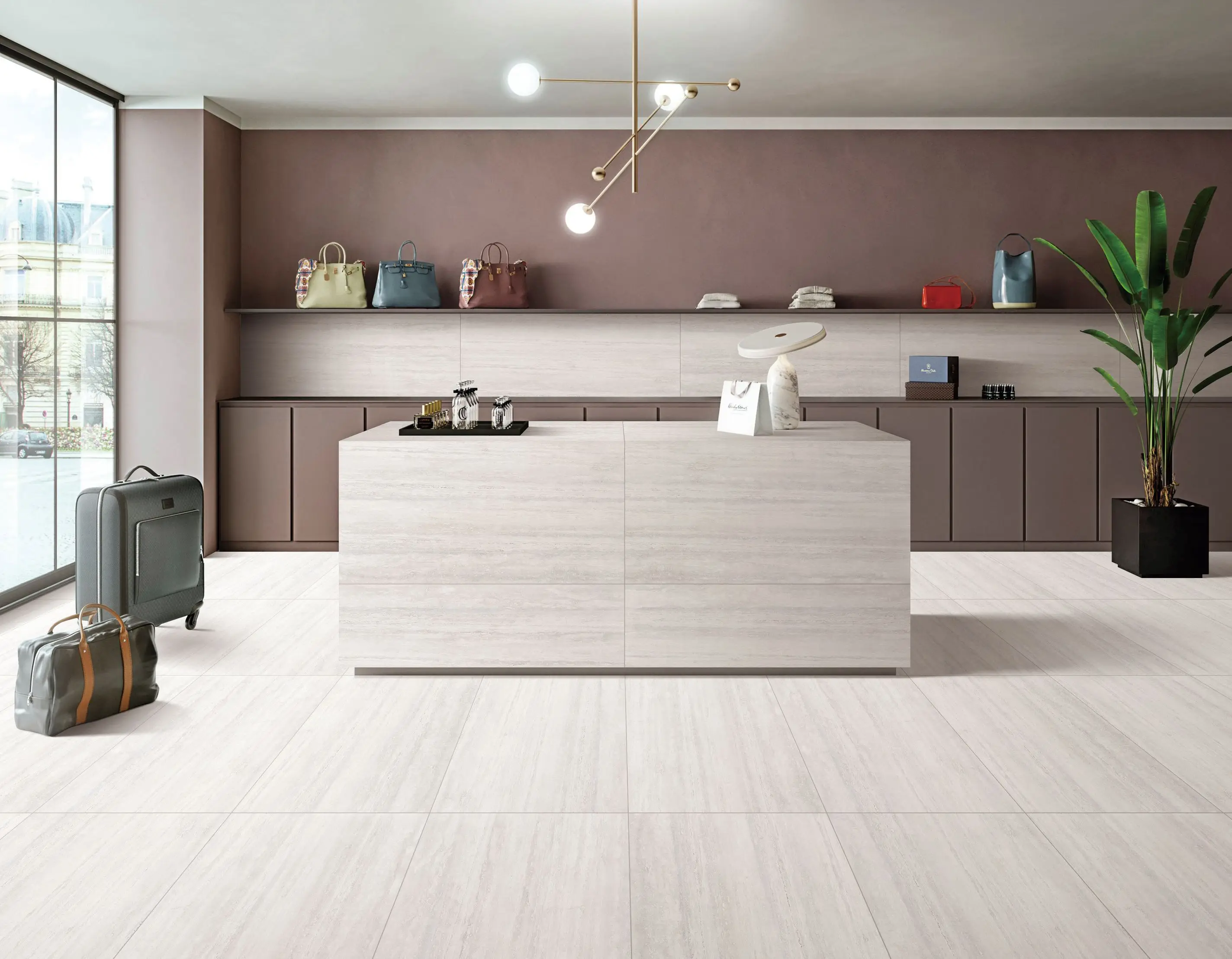 Wholesale 120x60 Glazed Travertine Marble Texture Porcelain Ceramic ...