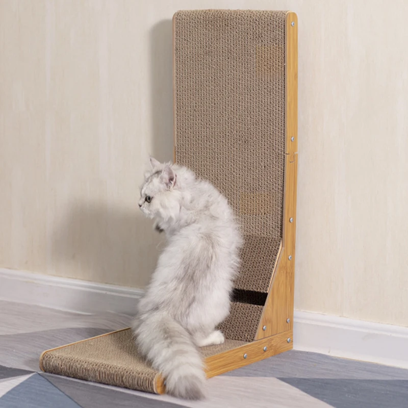 L Shape Cat Scratcher Board Detachable Cat Scraper Scratching Post For ...