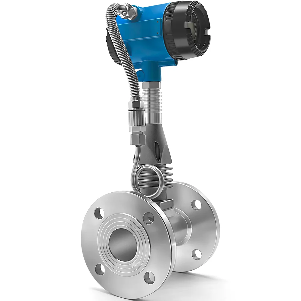 Rs485 Vortex Flow Meter Digital Water Steam Vortex Liquid Flow Meter With Dn100 Nominal Diameter ...