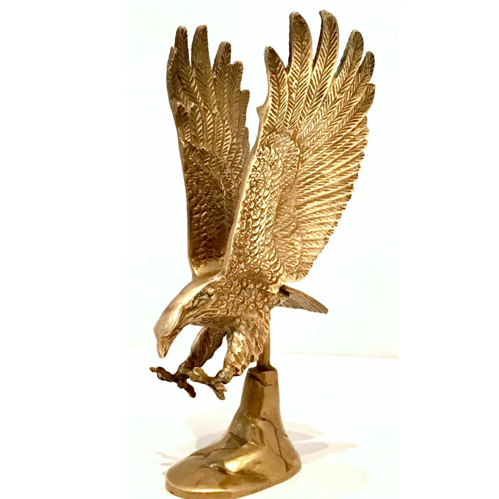 Life Size Brass Eagle Sculpture Bronze Metal Statue - Buy Brass Eagle Sculpture,Life Size Eagle ...