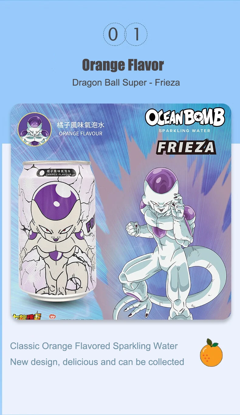 Japan Dragon Ball Sparkling Water 330ml Ramune Variety