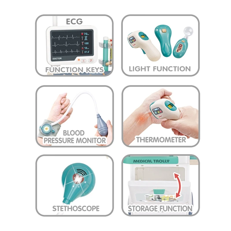 Doctor Toy Ultrasound Machine - Pretend Play Operating Table