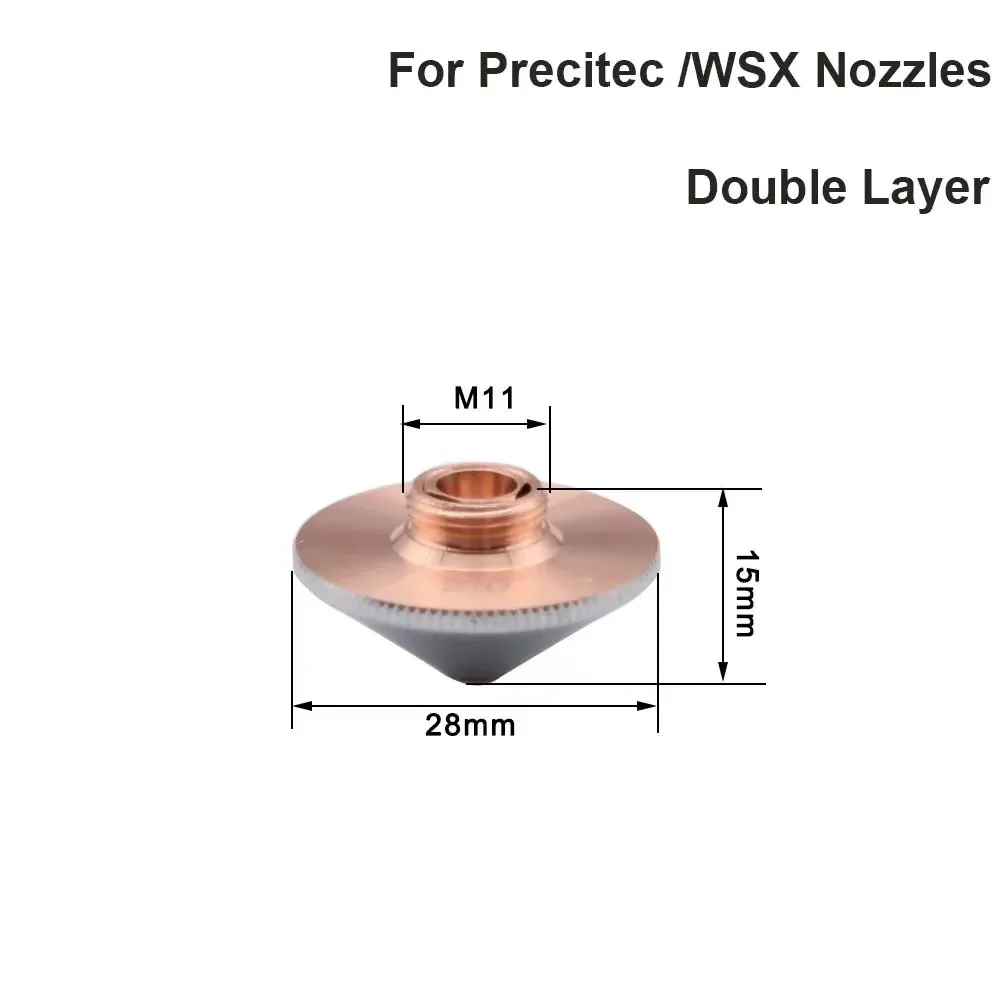 D28 D32 M14 Chrome Plate Hat Fiber Laser Cutting Welding Copper Nozzle ...