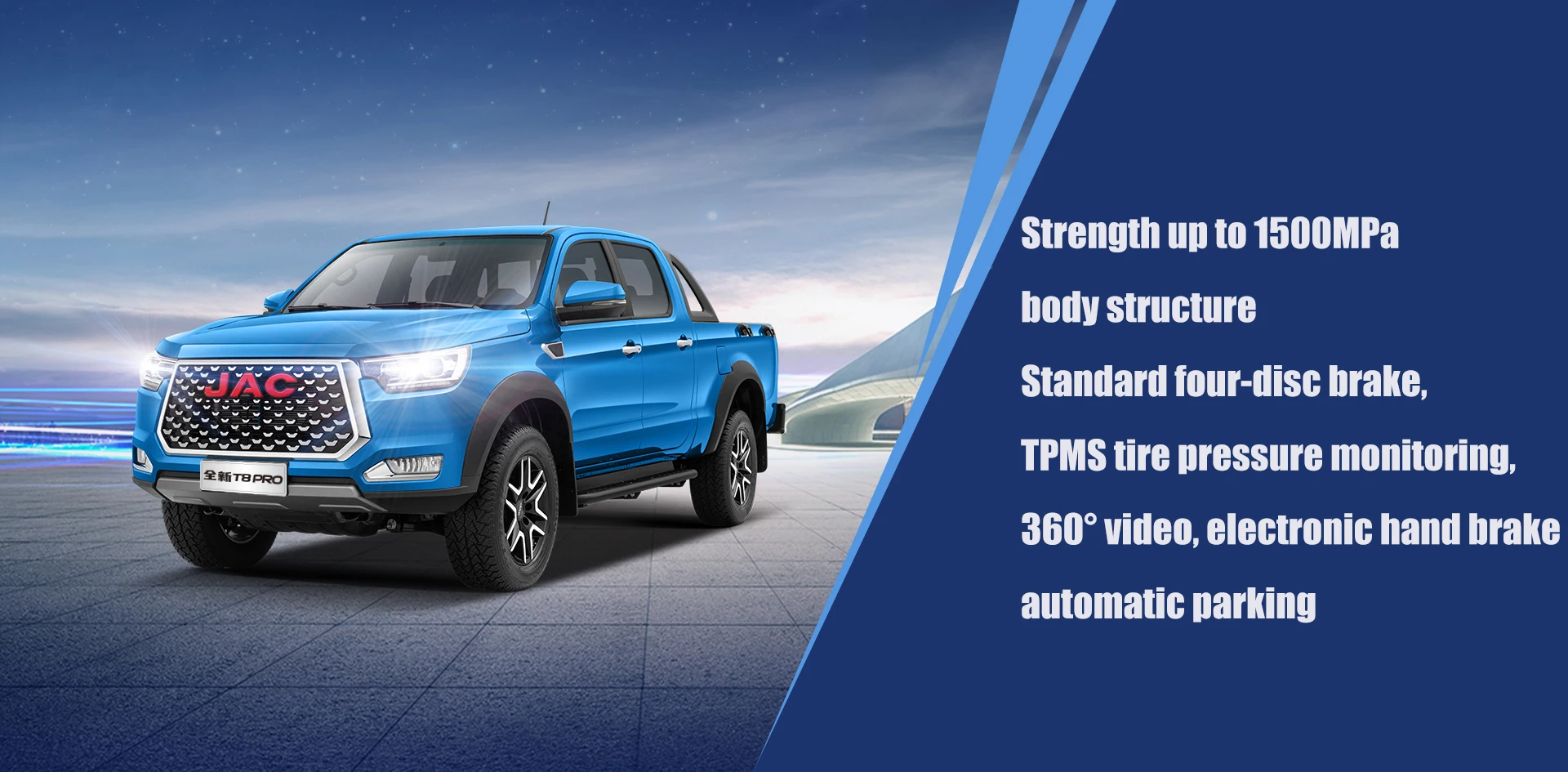 JAC T8 Pro Cargo Trucks - Efficient 4x4 Diesel Solutions