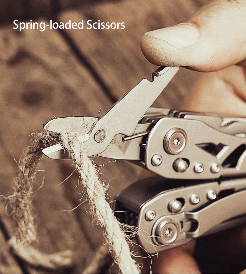 Stainless Steel 13 In 1 Multi Tool Pliers Knife Full Locking Folding ...