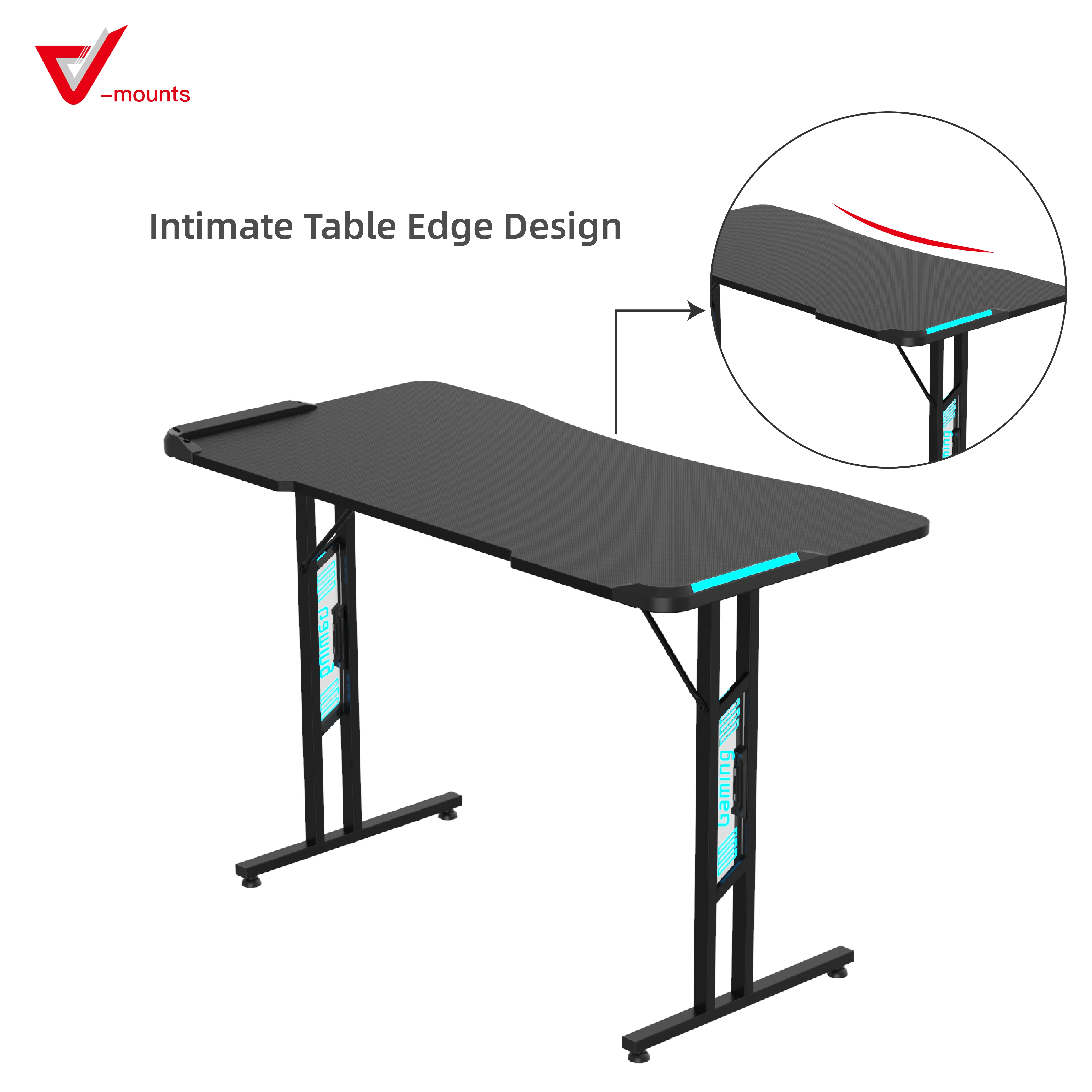 V-mounts Table Leg Acrylic Board Lighting Gaming Desktop With ...