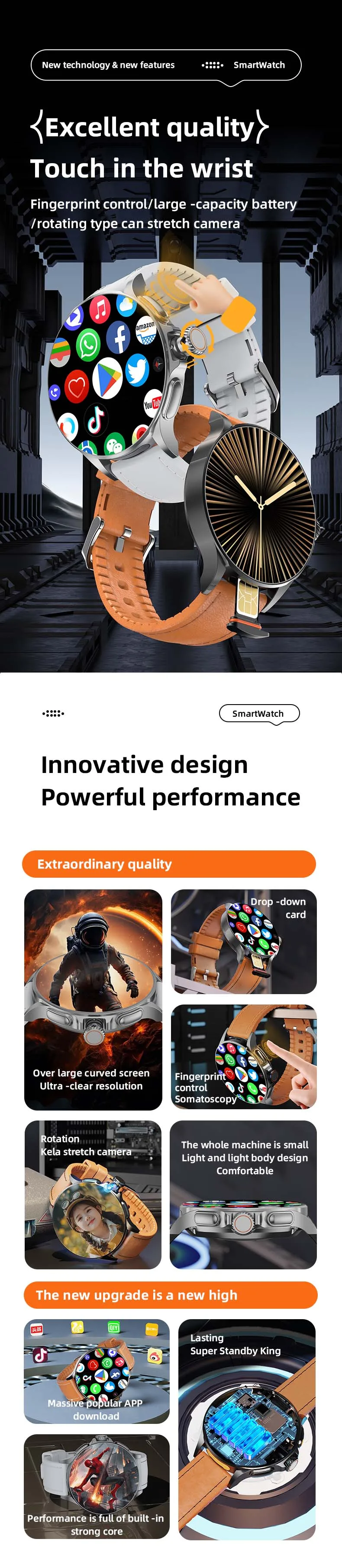 VALDUS GT200 Smartwatch - Versatile & Durable 4G Android Phone