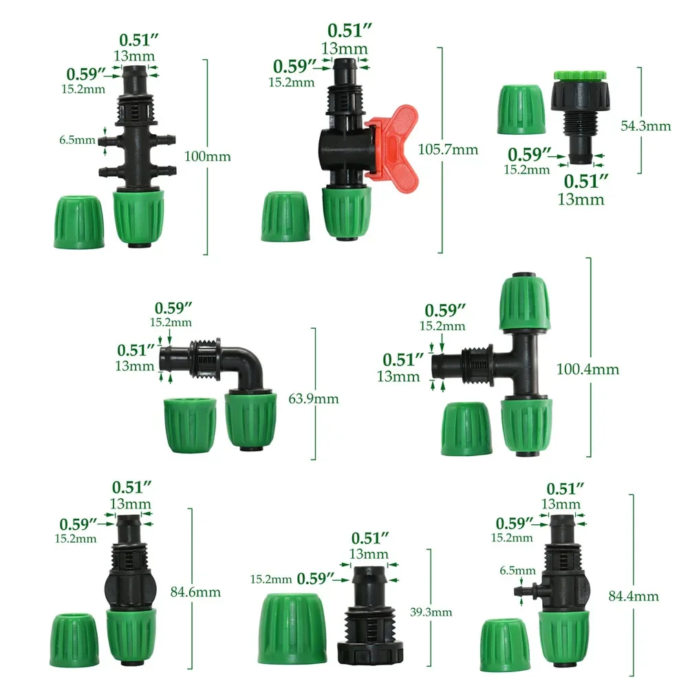 16mm Irrigation Pe Pipes Fitting Lock Nut 1/2 X 1/4 Transitional ...