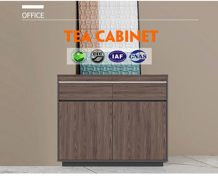 Office Furniture Factory Customer Modern Wooden Walnut Coffee Tea ...