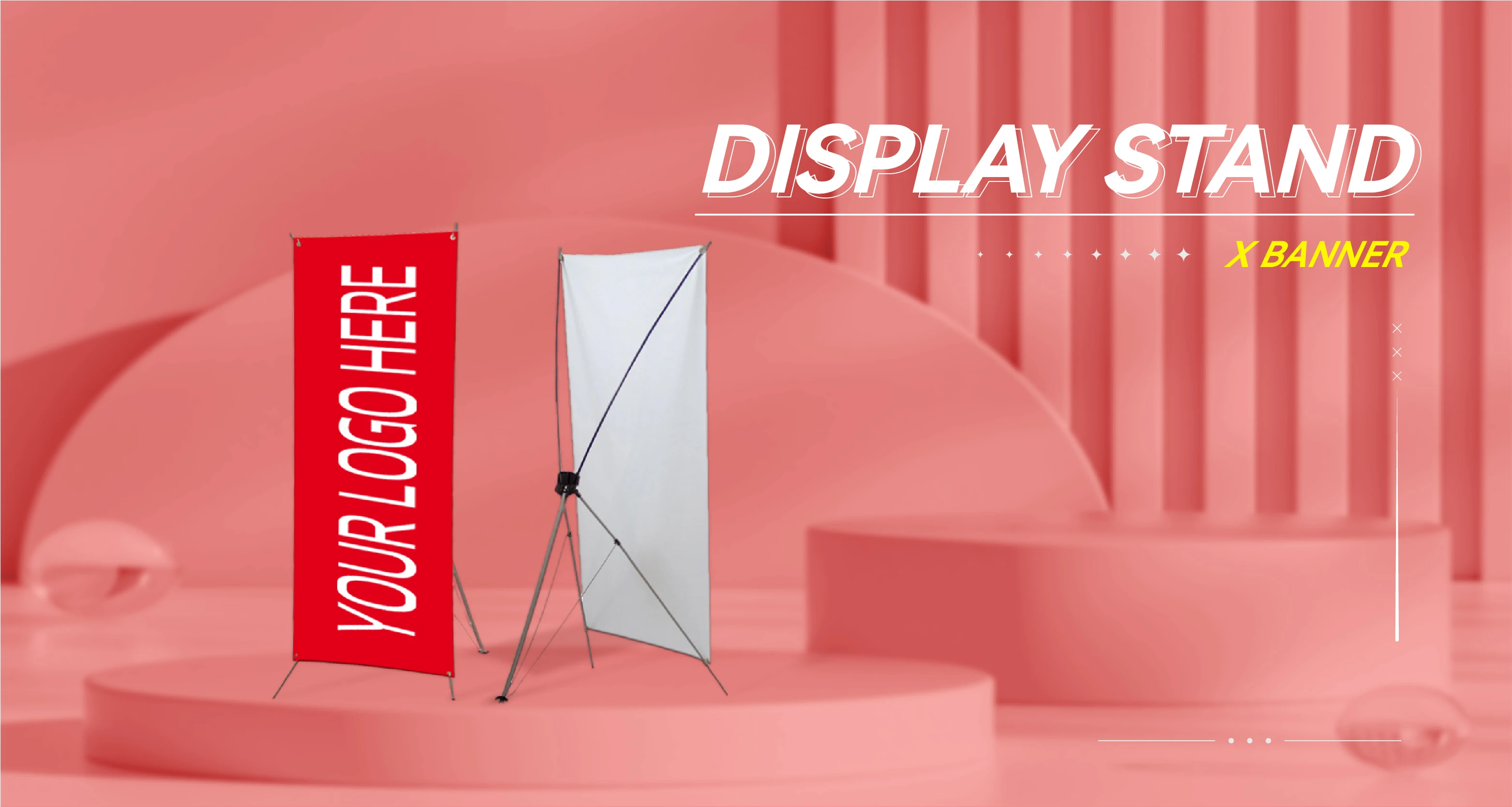 Korean Type X Stand X-Shaped Aluminum Frame Indoor/Outdoor Banner ...