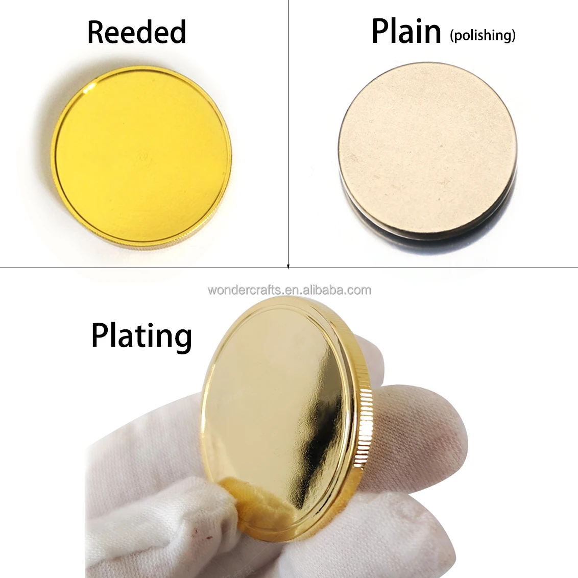 WD Custom Metal Brass Copper Challenge Token Blank Coins