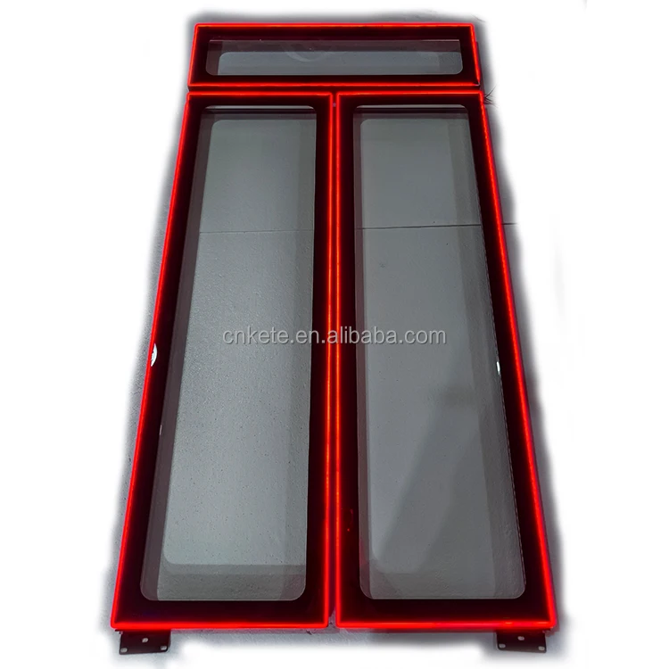 Customize LED Lights Fridge Glass Door - Transparent Tempered Glass for ...