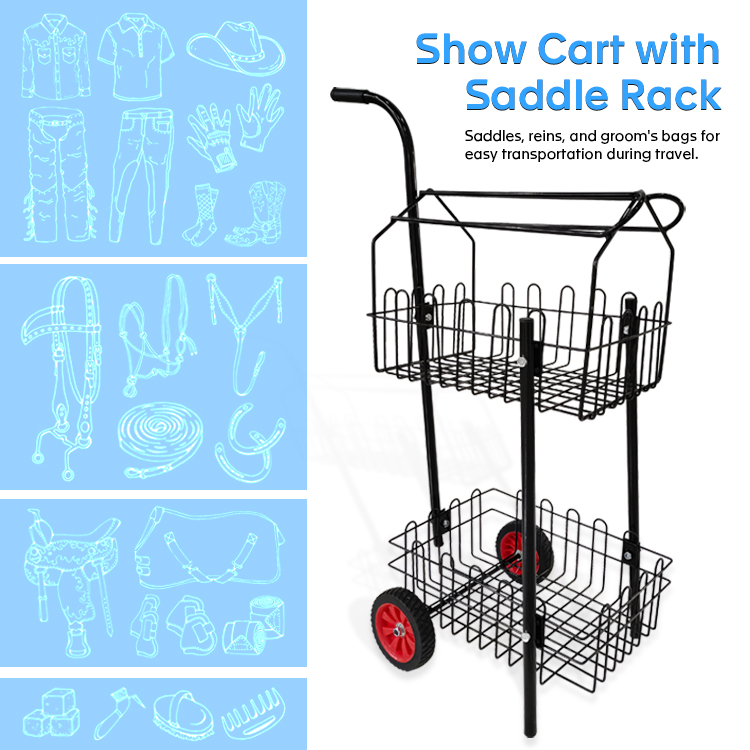 Jh-mech Saddle Pad Stand - Portable & Durable Horse Rack