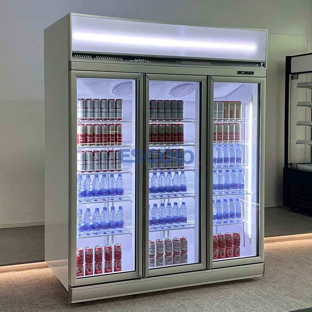 1600L Auto Defrost Vertical Freezer for Supermarket Convenience