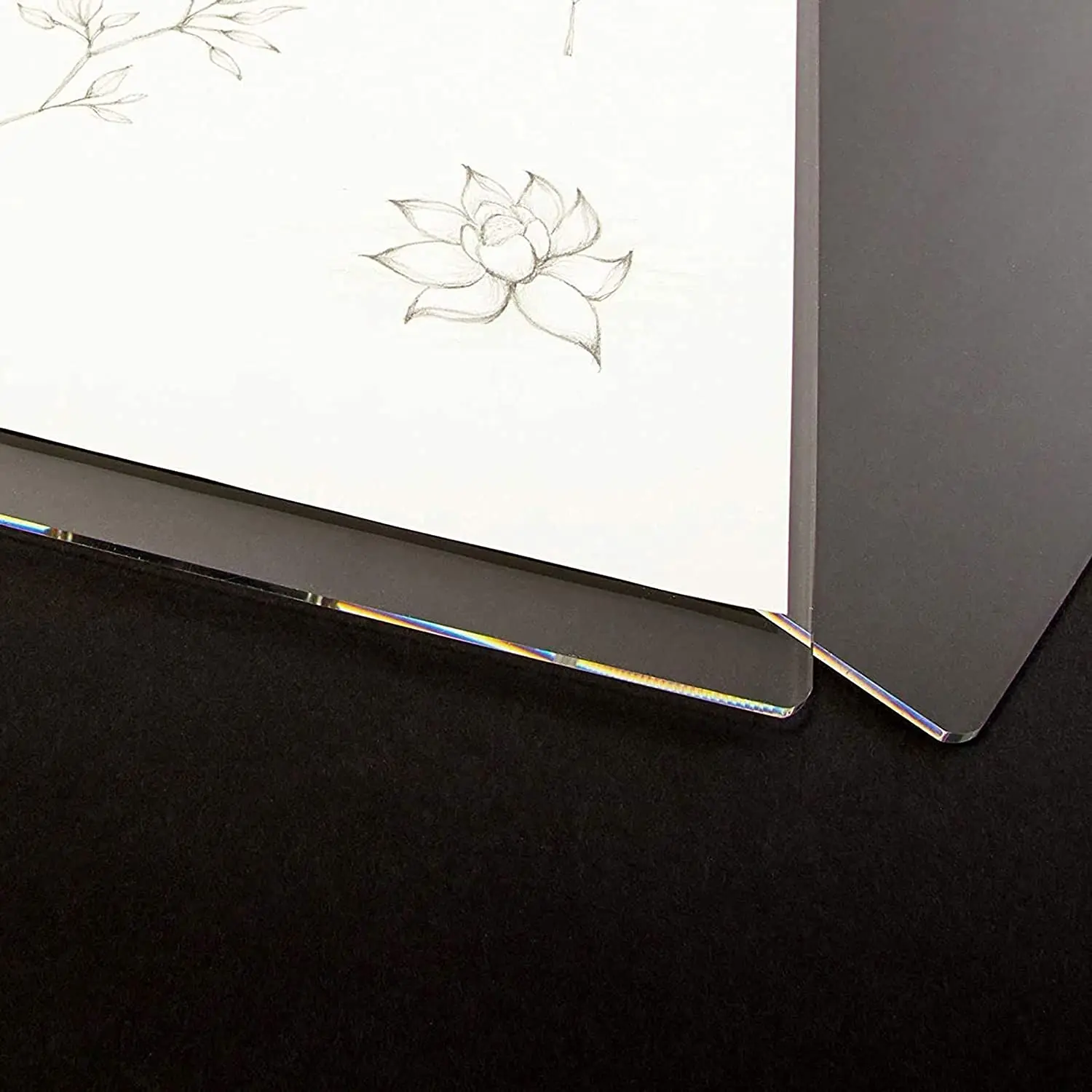 Clear Acrylic Clipboard With Gold Clip Modern Design Desktop Stationery ...