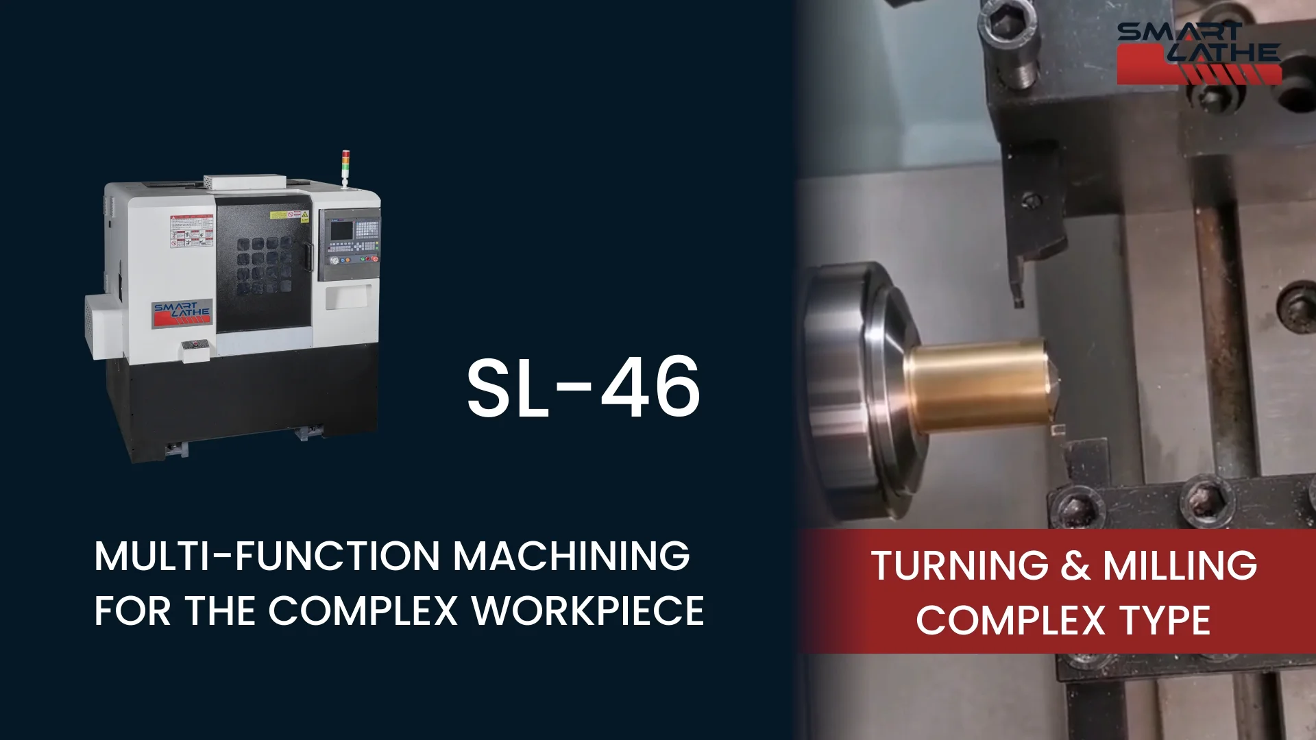 Syntec Cnc Controller Slant Bed Mini Cnc Lathe Machine With C Axis
