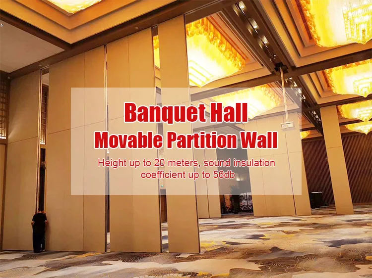 Acoustic MDF Partition Wall Foldable Hotel Ballrooms Partition with ...