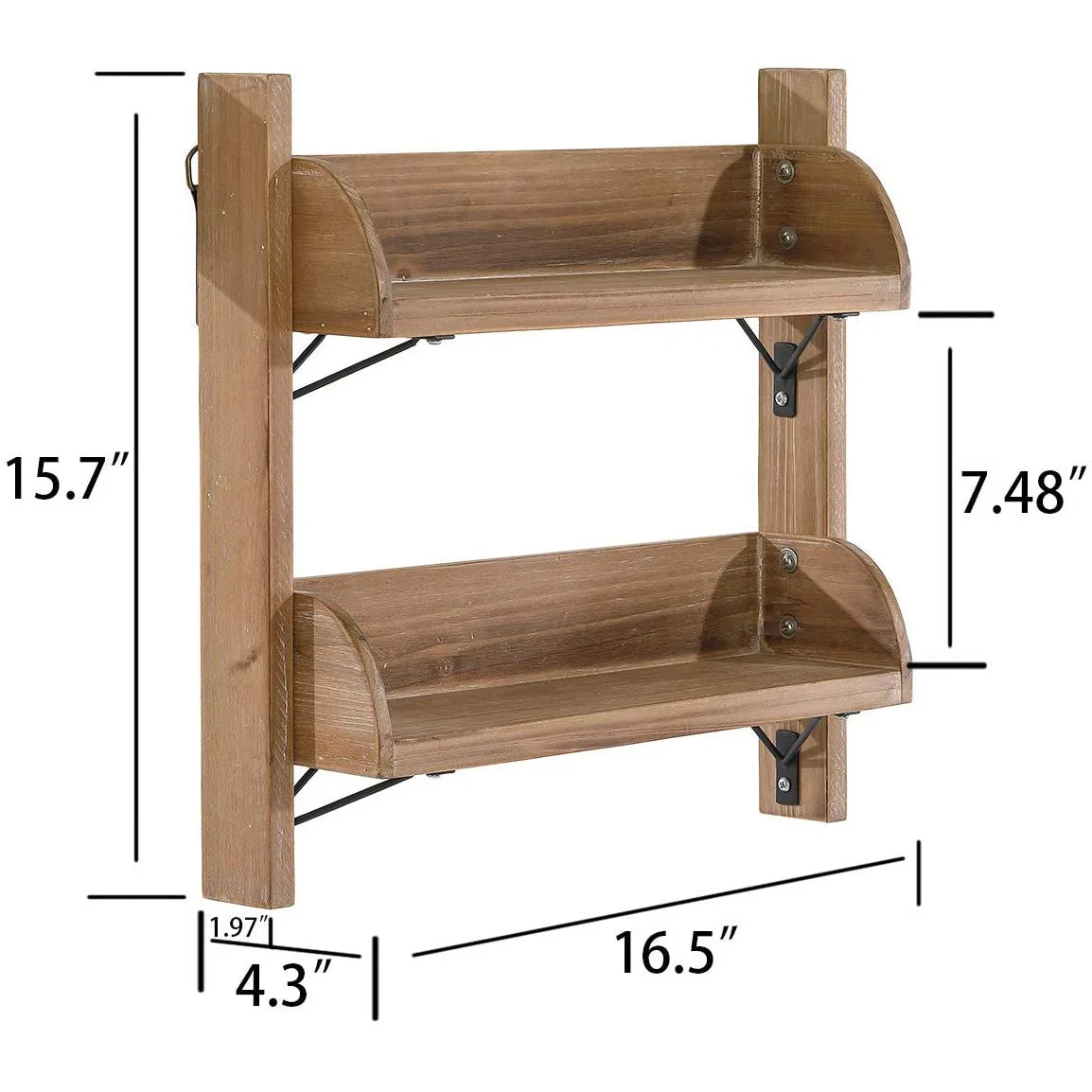 Bamboo Spice Rack Storage Shelves Spice Rack Wall Mount Seasoning Rack ...