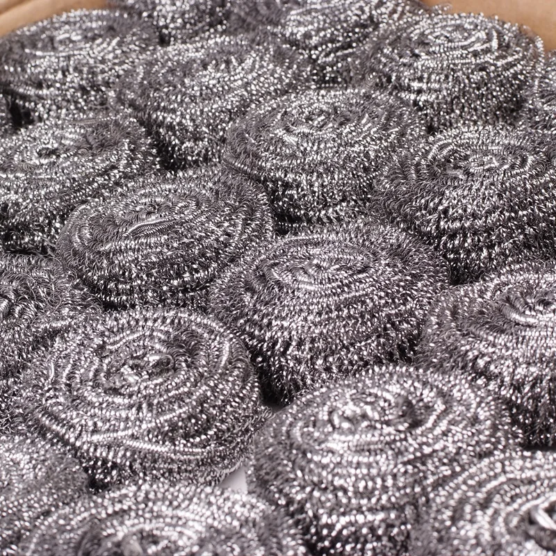 Wholesale Dishes Stainless Steel Wire Wool Scourer Ball Scouring Pads ...