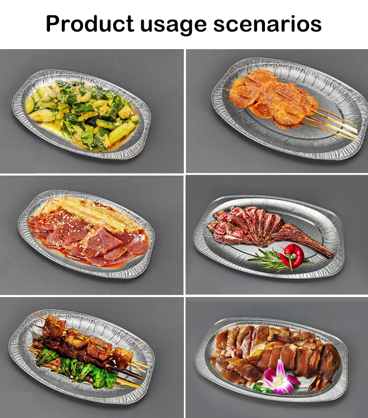 Oval Tray Large Disposable Platter Turkey Fish Grilling Roasting ...