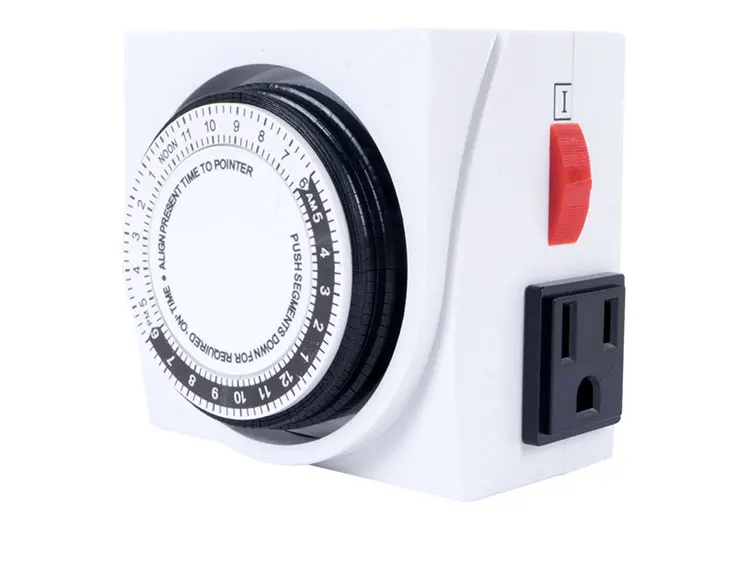 24-Hours Daily Mechanical Countdown Timer Switch Electric Outlet Timer ...