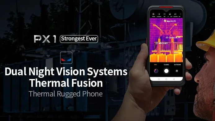 Infiray Px1 Full Hd Four Camera 5g Mobile Rugged Phone With Night ...