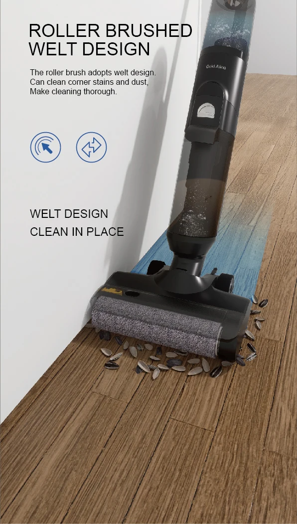 High Power Self-cleaning Vertical Vacuum Cleaner Dry and Wet Available ...