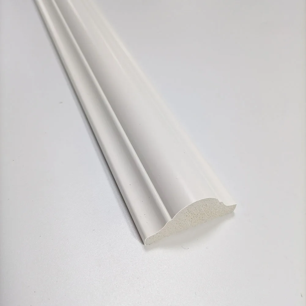 White Sample Style PVC Skirting PS Moulding - Modern Decor