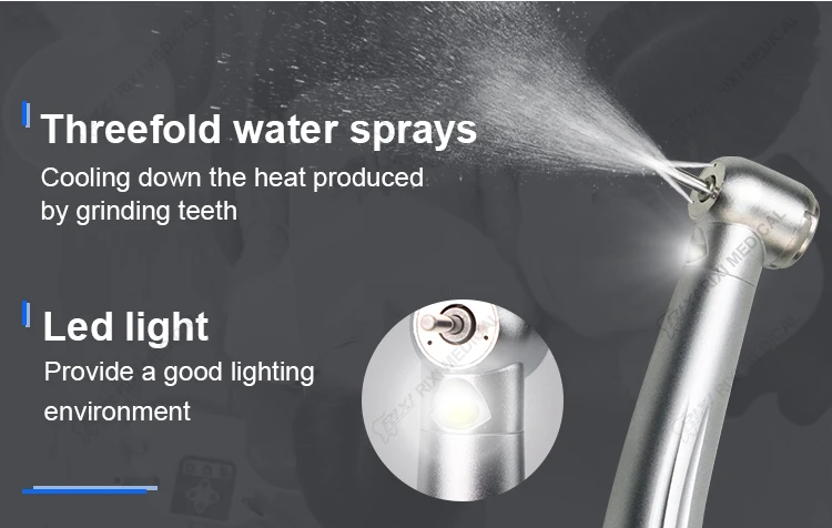 Dental High Speed Handpiece with LED - RIXI RX-PM4(S8)