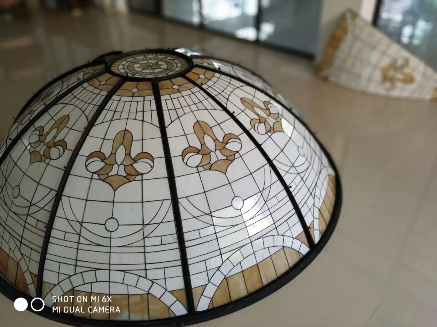 Stained Glass Dome Skylight Handmade Soldering Decorative Stained Glass ...