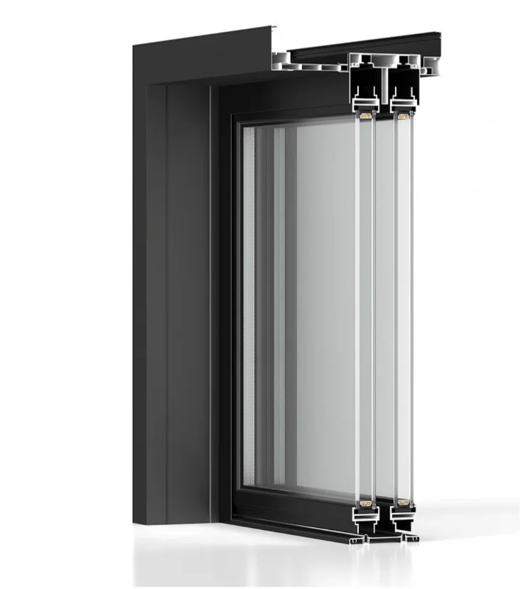 Sim Profile Aluminum Glass Door Glass Framing Frame Sliding Sections ...