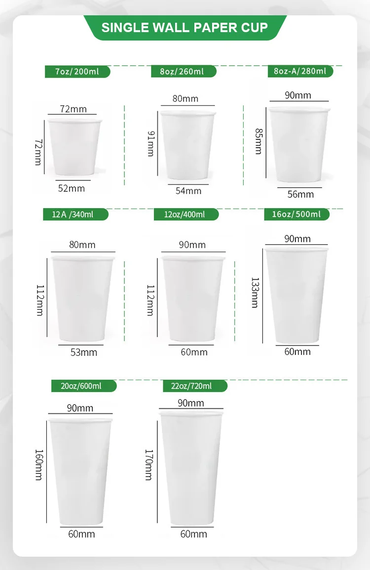 Custom Printed Logo Disposable Coffee Cups - Double Wall