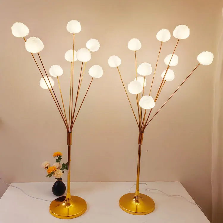 New Design 9 Heads Metal Walkway Stand Light Wedding Aisle Display For ...